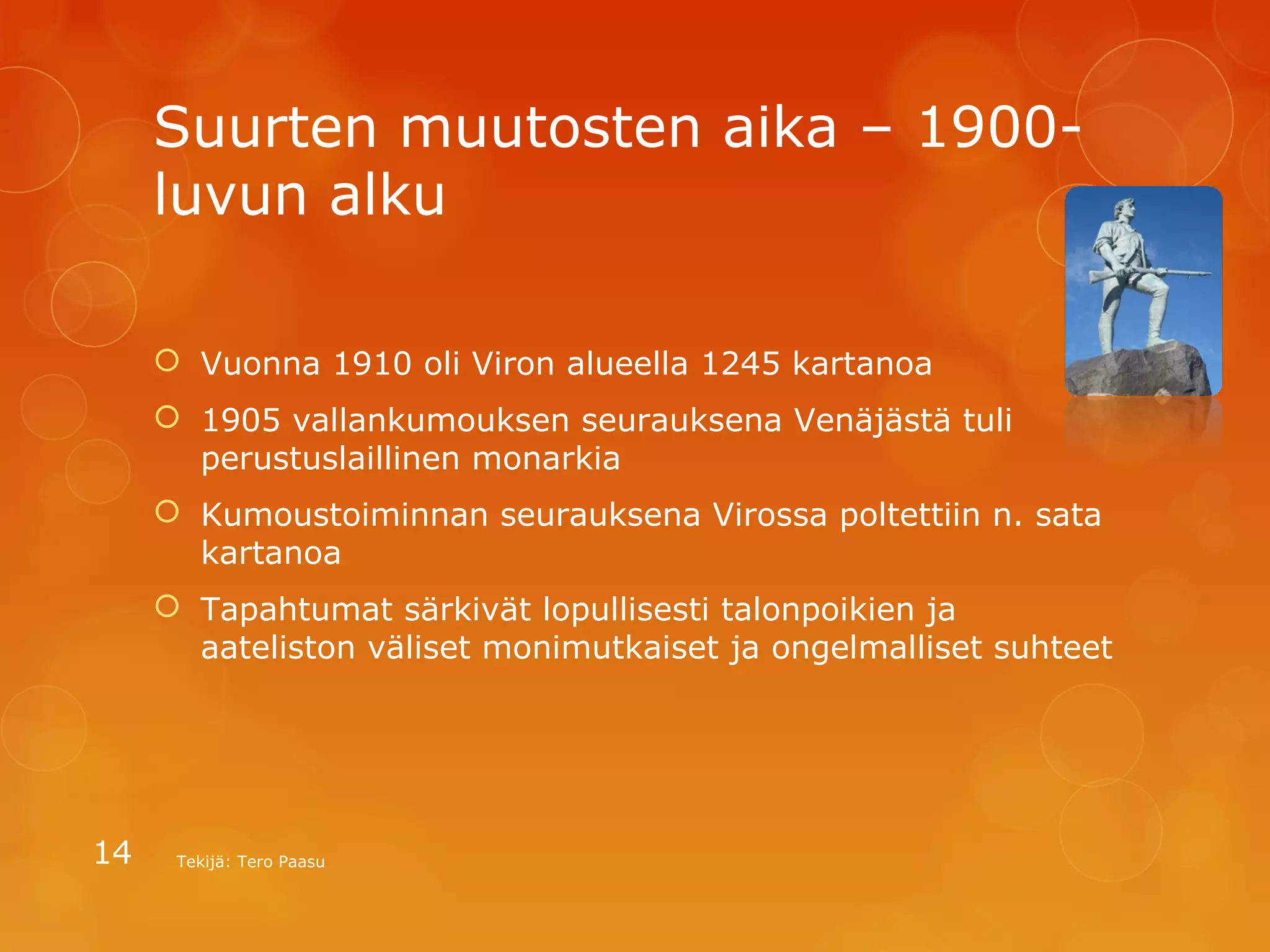 Viron kartanoiden historiaa | PPT