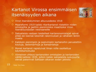 Viron kartanoiden historiaa | PPT