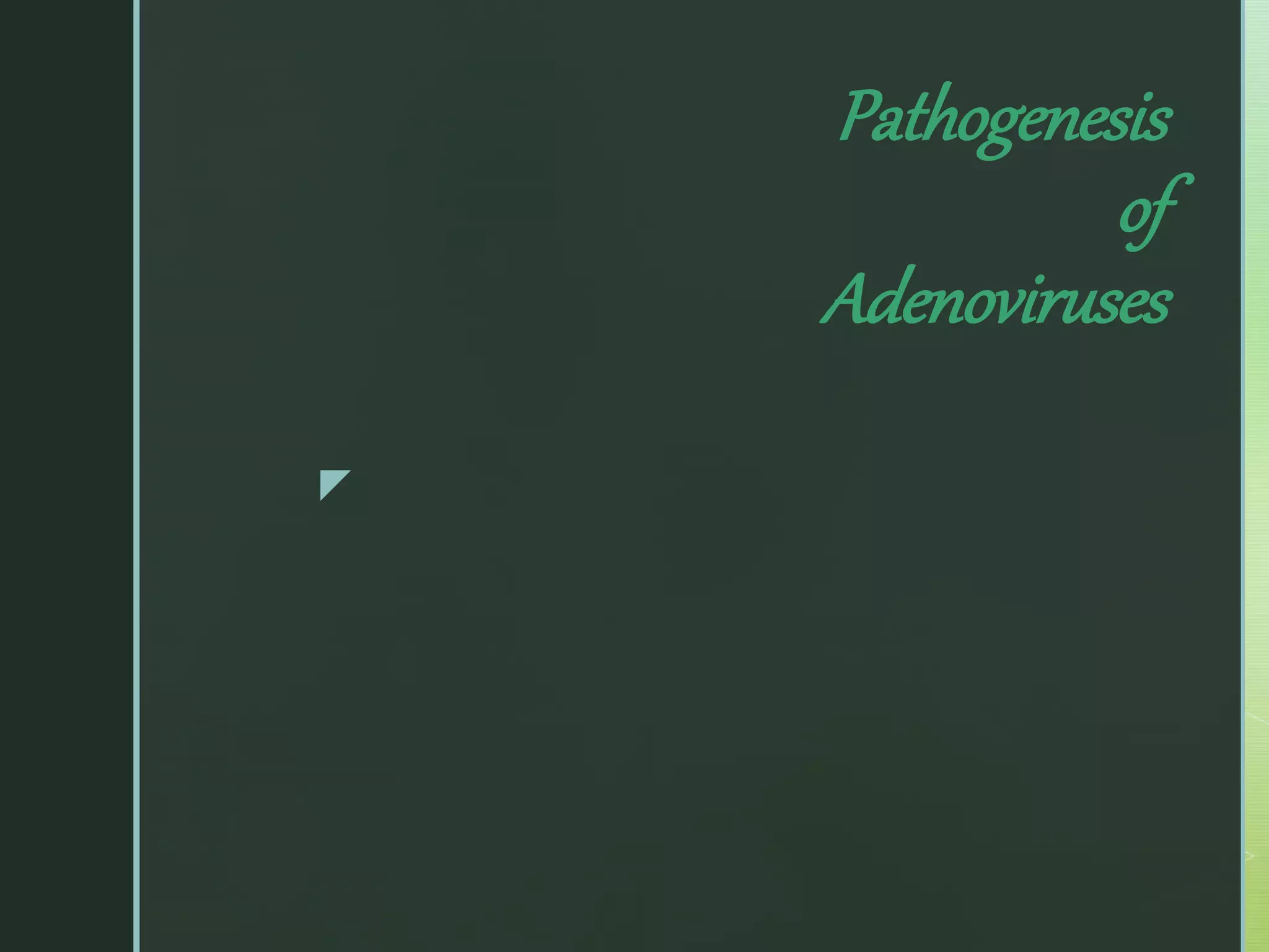 Pathogenesis of Adenoviruses | PPTX