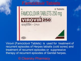 Virovir (Famciclovir Tablets) | PPT