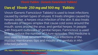 Virovir Tablets (Generic Famciclovir Tablets) | PDF