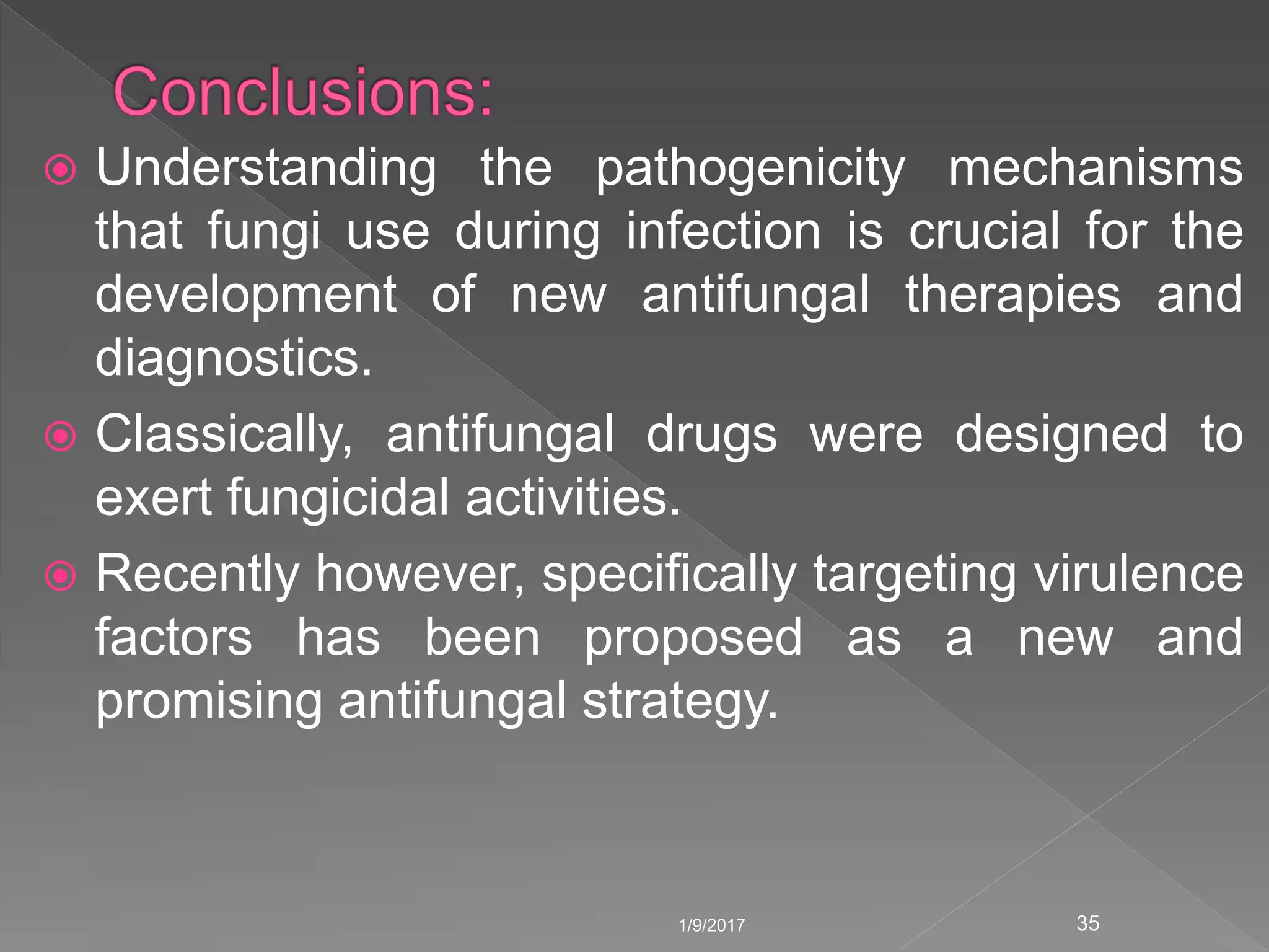 Virulence factors of fungi | PPTX
