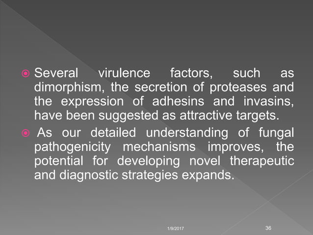 Virulence factors of fungi | PPTX | Infectious Diseases | Diseases and ...