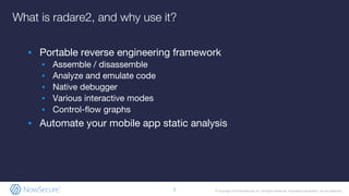 iOS recon with Radare2 | PDF