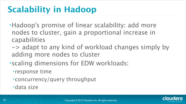 Building a Hadoop Data Warehouse with Impala | PPT