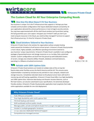 Virtacore Private Clouds | PDF
