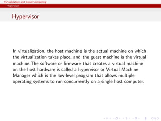 Cloud Computing and Virtualization | PDF