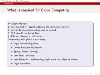 Cloud Computing and Virtualization | PDF