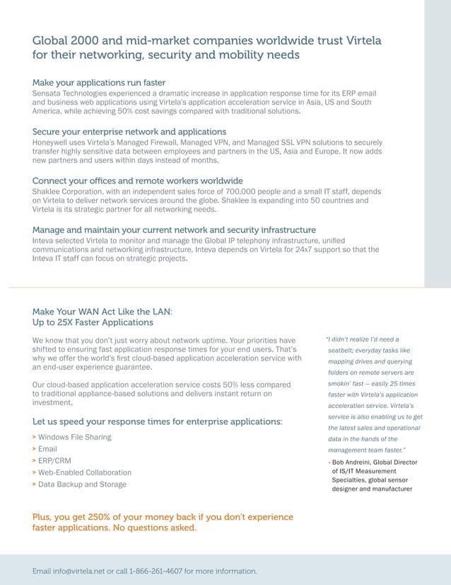 Virtela Corp Brochure | PDF