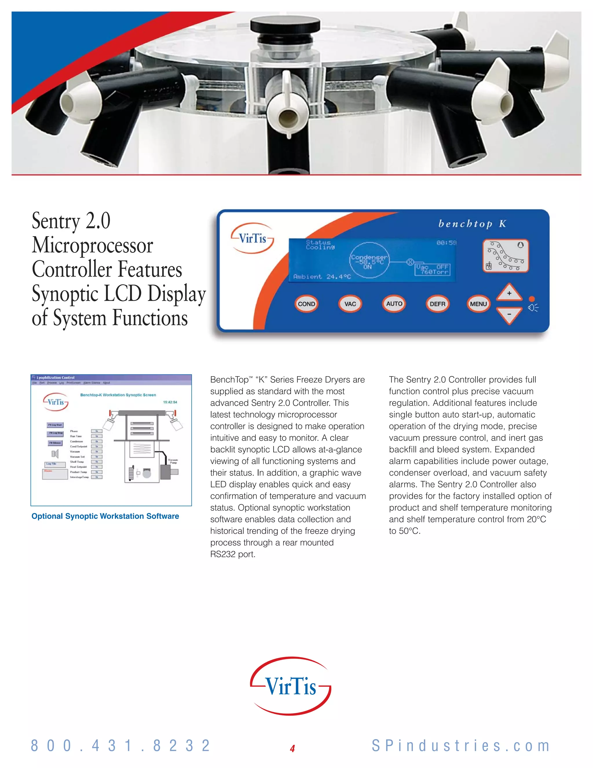 Virtis bench top k series (brochure) | PDF