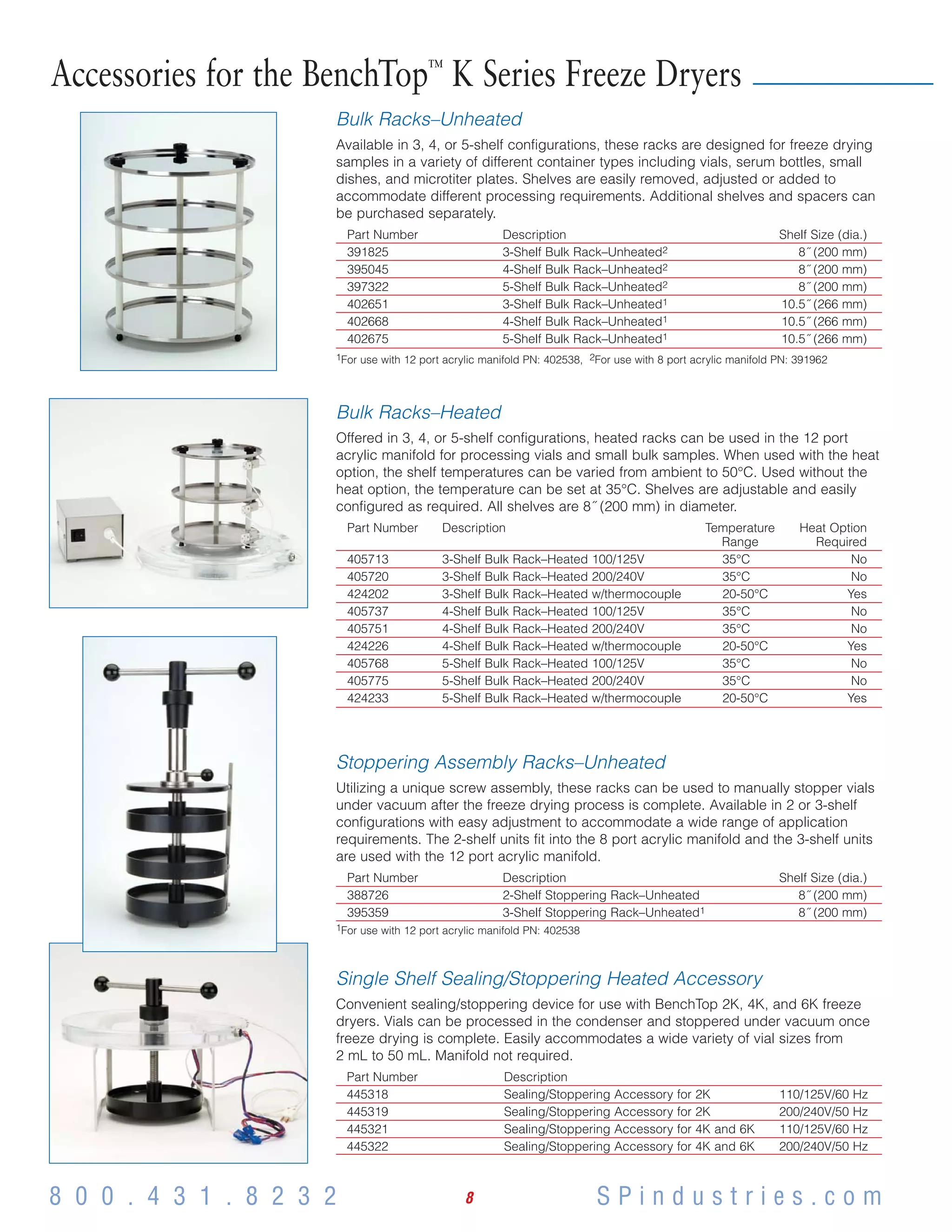 Virtis bench top k series (brochure) | PDF