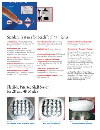 Virtis bench top k series (brochure) | PDF