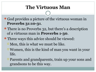The Virtuous Man | PPT