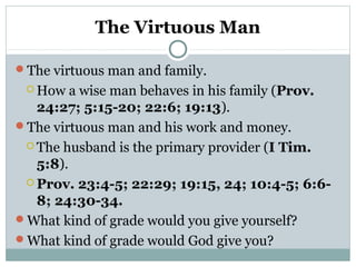 The Virtuous Man | PPT