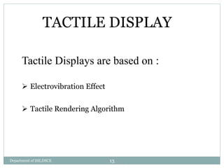 TACTILE RENDERING | PPT