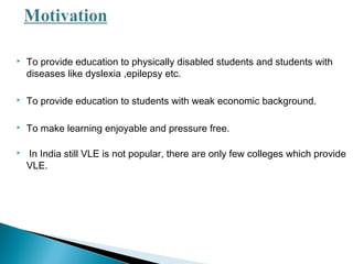 Virtual learning environment(vle) | PPT