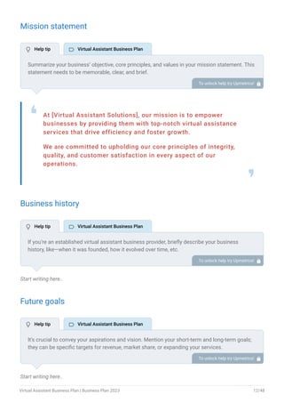 Virtual Assistant Business Plan PDF Download | PDF