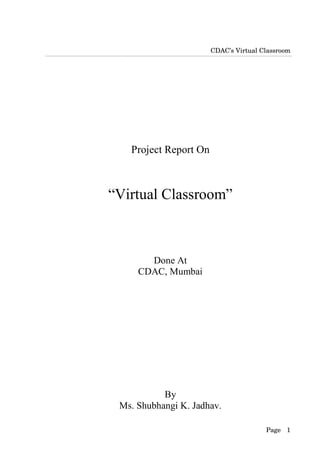 Virtual classroom | PDF
