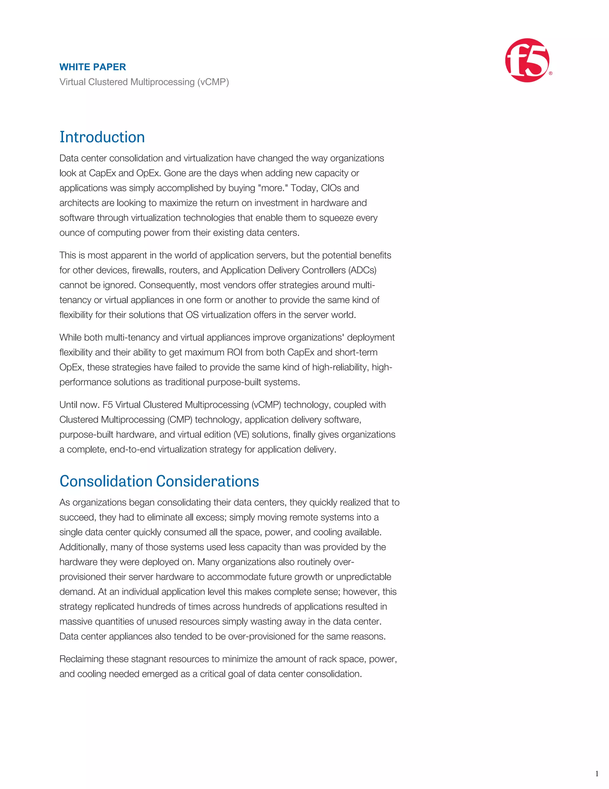 Virtual clustered-multiprocessing-vcmp | PDF