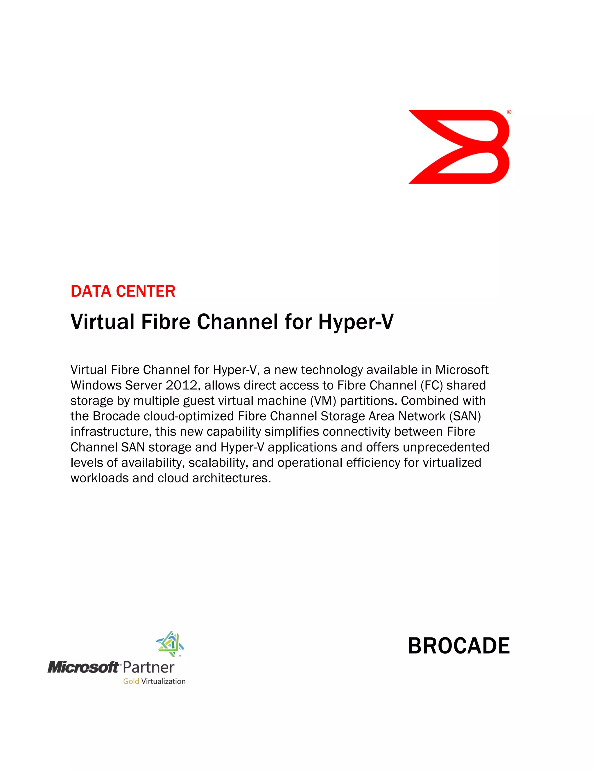 Virtual fibre-channel-hyperv-tb | PDF