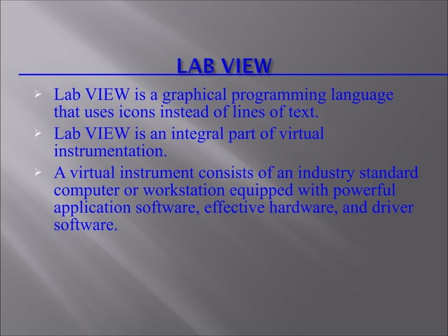 Virtual instrumentation9898 | PPT | Computing | Technology & Computing