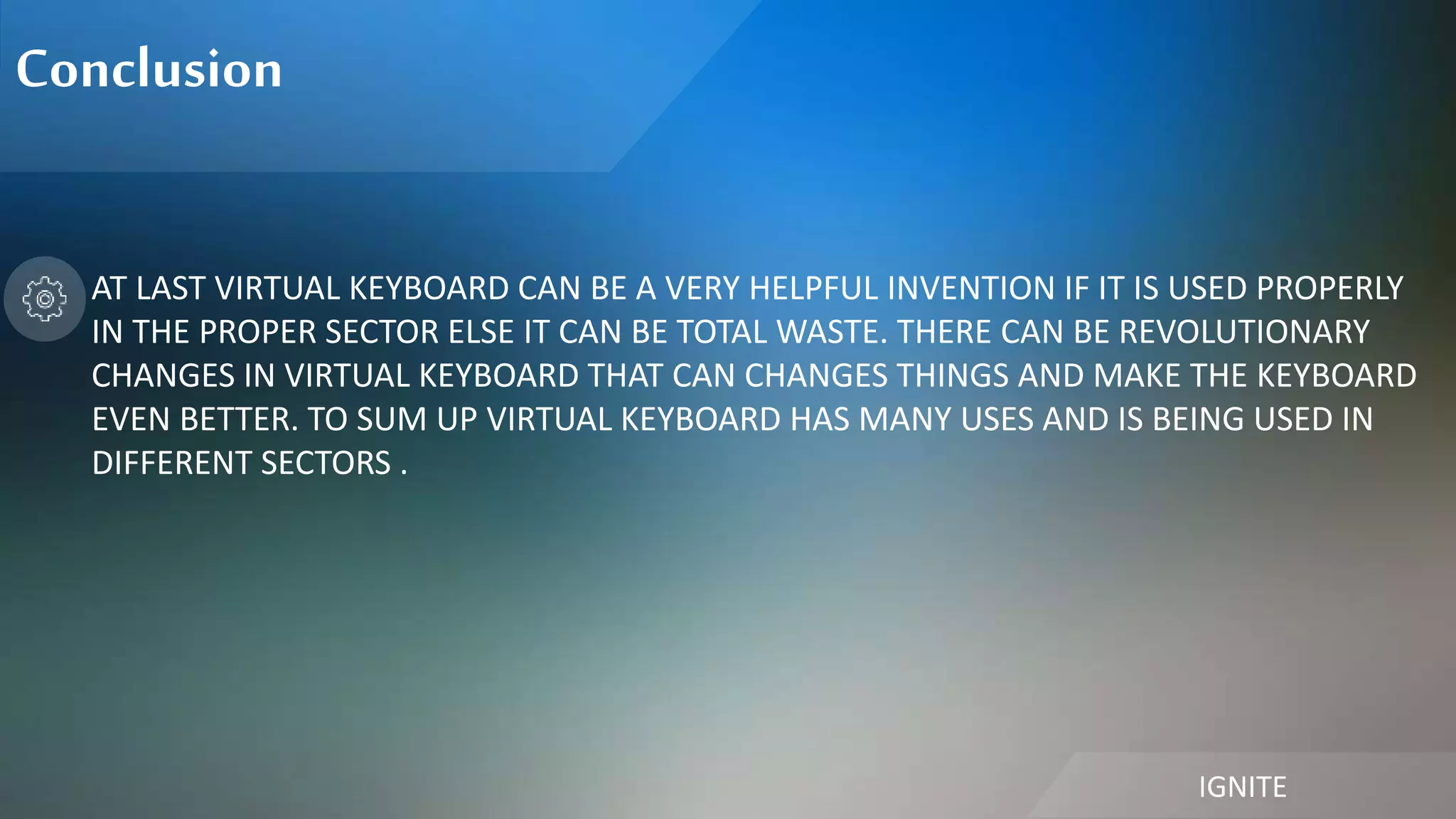 virtual keyboard presentation | PPT