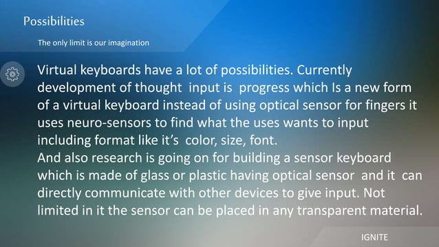 virtual keyboard presentation | PPT