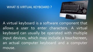 virtual keyboard presentation | PPT