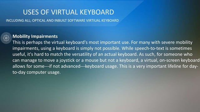 virtual keyboard presentation | PPT