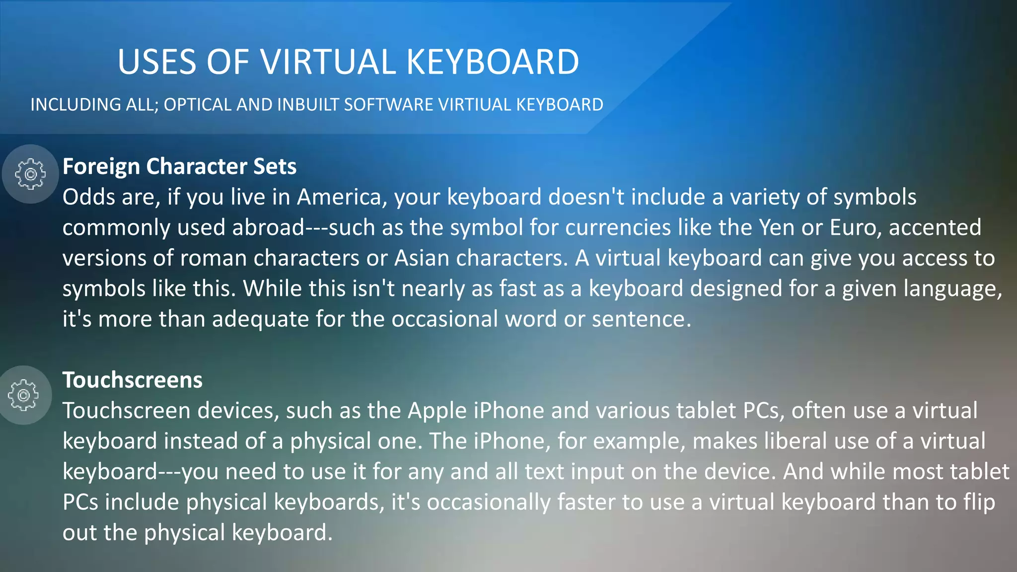 virtual keyboard presentation | PPTX
