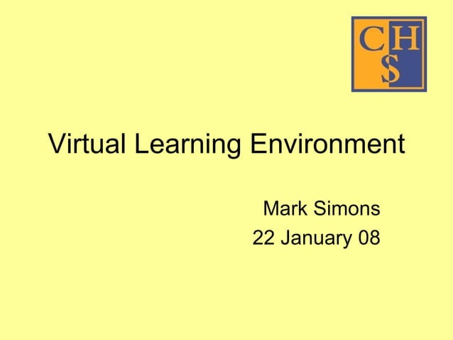 Virtual Learning Environment Summary | PPT | Education