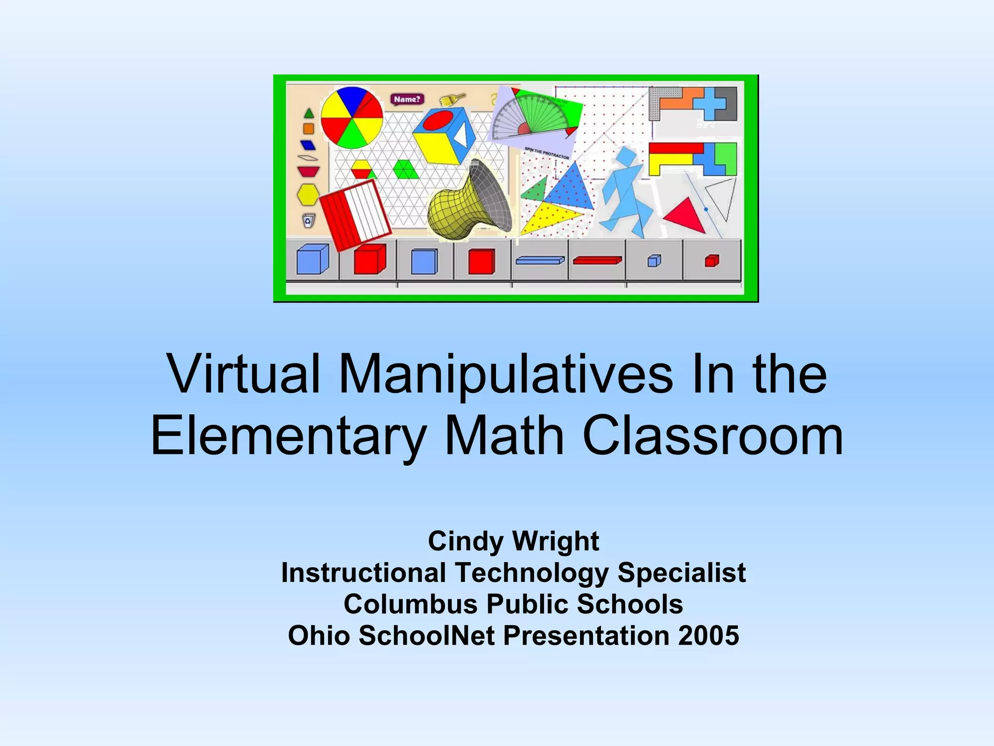 Virtual Manipulatives | PPT | Education