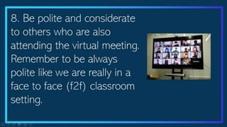 Virtual meeting-rules- | PPTX