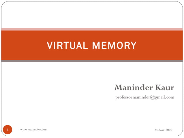 Virtual memory | PPS