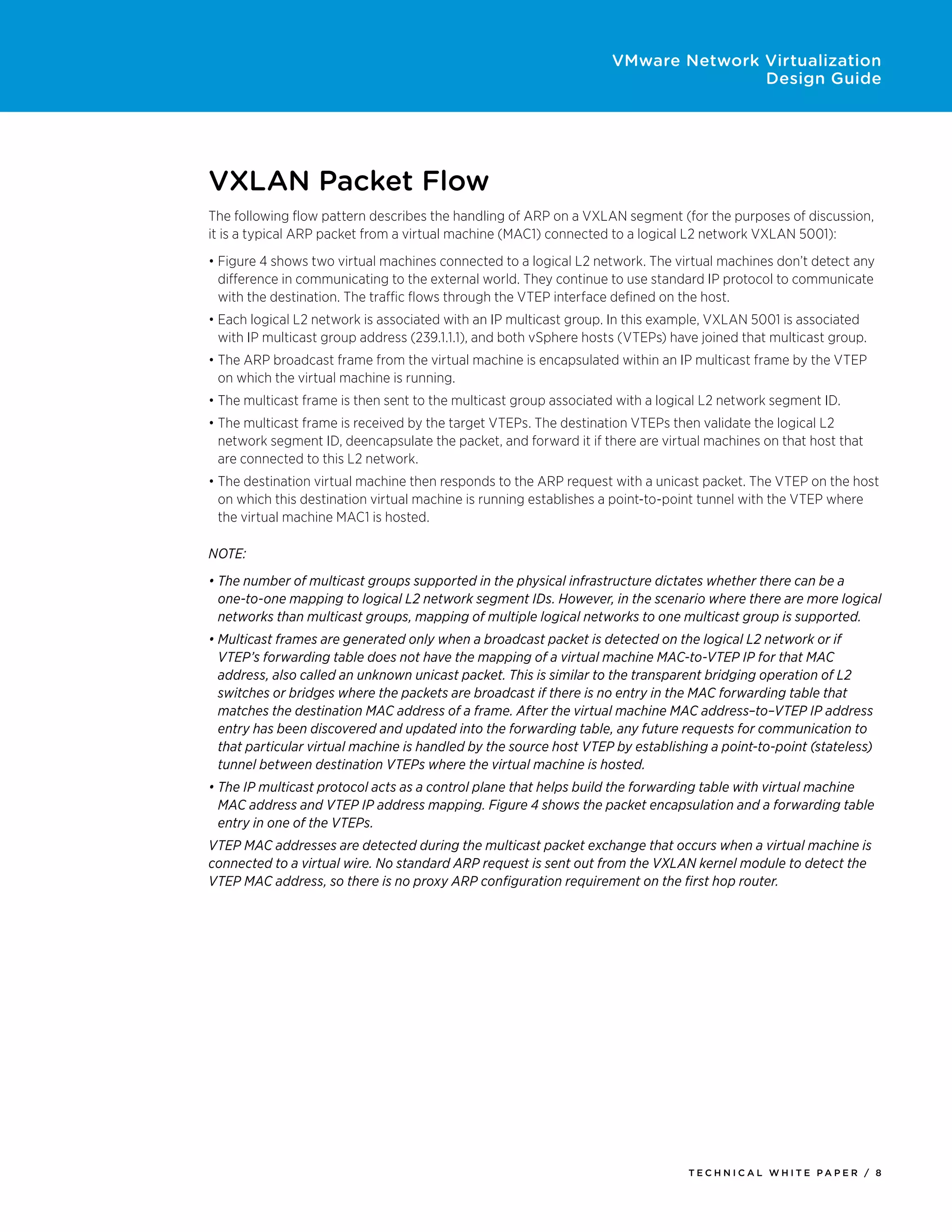 VMware Network Virtualization Design Guide | PDF