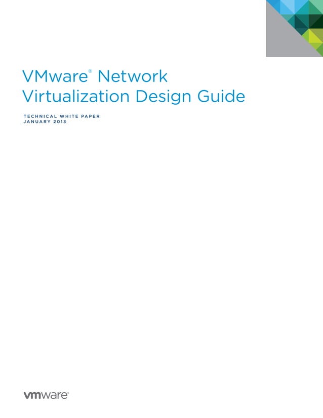 VMware Network Virtualization Design Guide | PDF