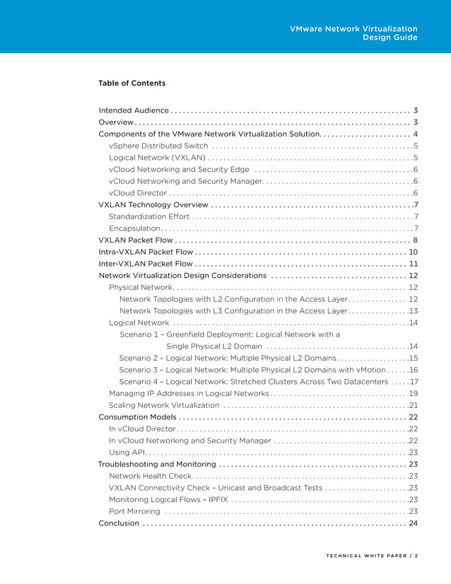 VMware Network Virtualization Design Guide | PDF