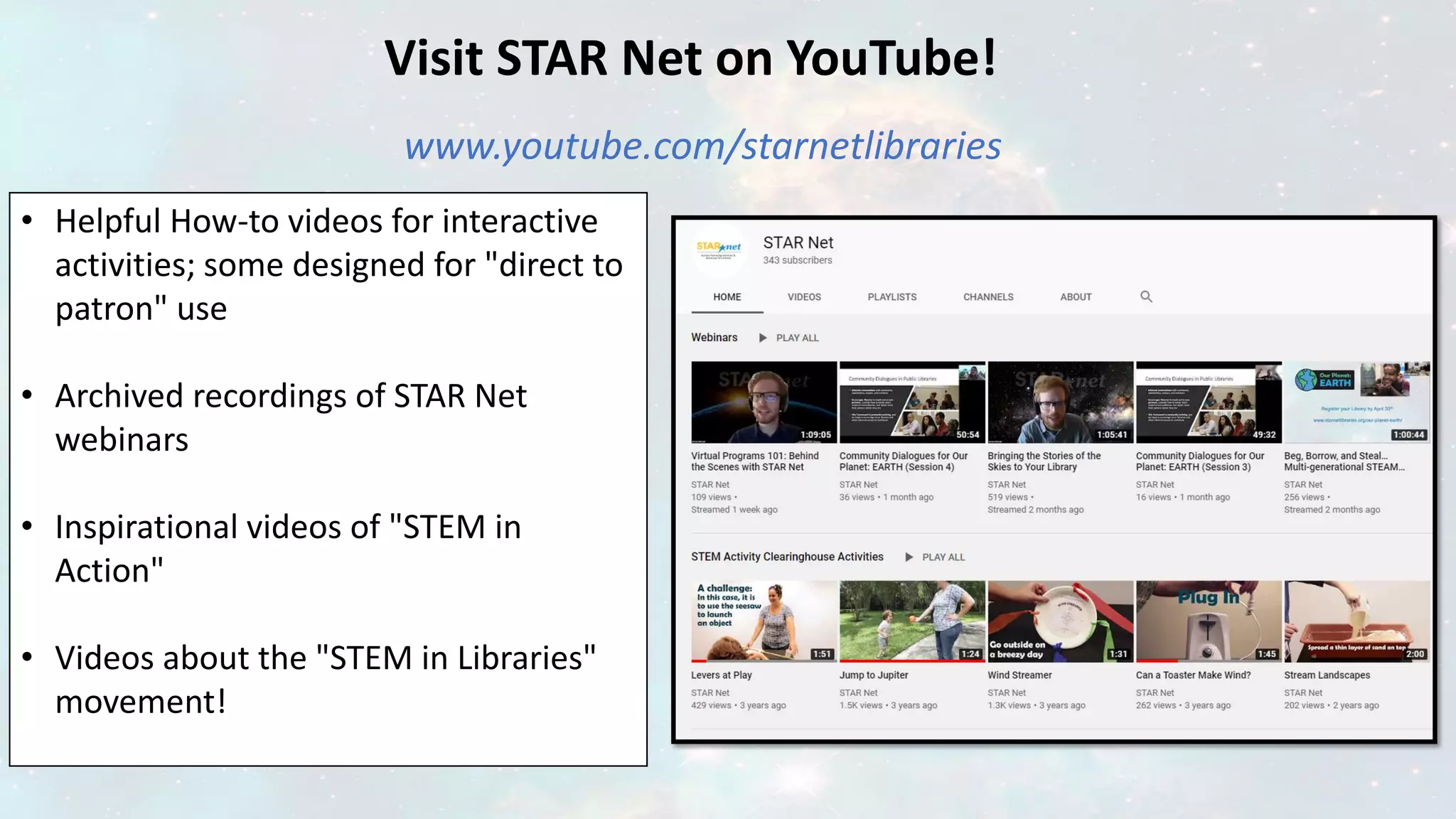 Virtual Night Sky Programs for "Imagine Your Story" | PPT | Free Download