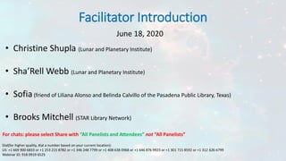 Virtual Night Sky Programs for "Imagine Your Story" | PPT