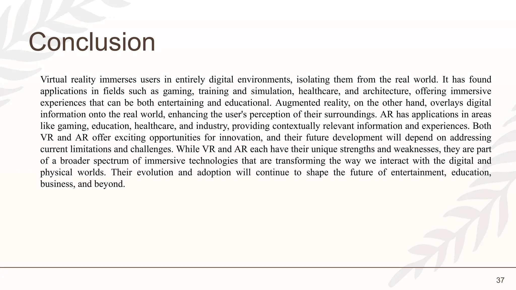 Virtual Reality and Augmented Reality | PPTX