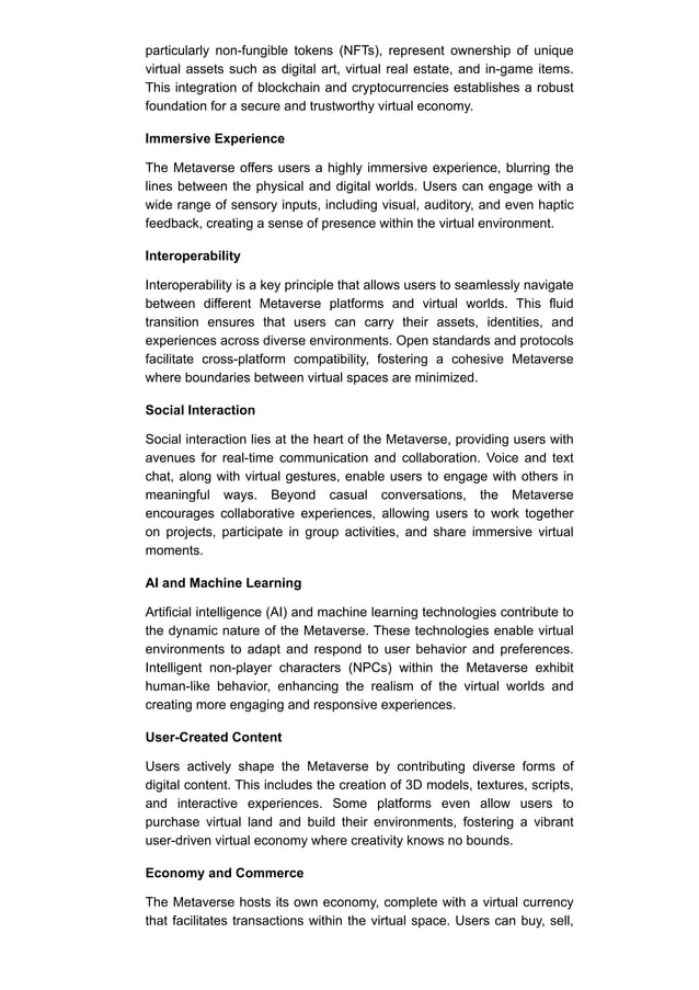 Metaverse 101: Understanding the Virtual Reality Realm | PDF