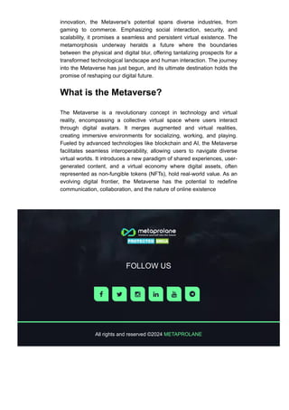 Metaverse 101: Understanding the Virtual Reality Realm | PDF