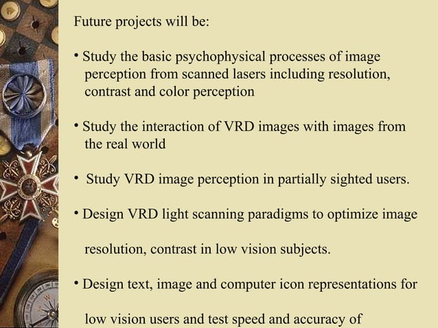 Virtual retinal-display ppt | PPT
