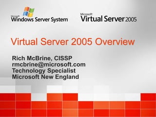 Virtual Server 2004 Overview | PPT