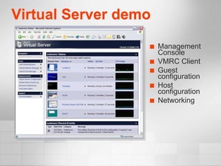 Virtual Server 2004 Overview | PPT