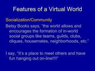 Virtual Social Worlds | PPT