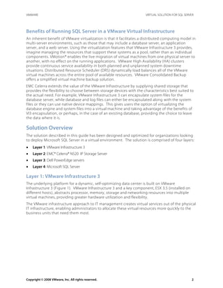 Virtual Solution for Microsoft SQL Server | PDF