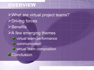 Virtual Teams | PPT
