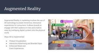 Virtual and Augmented Reality for Social Media Marketing | PPTX