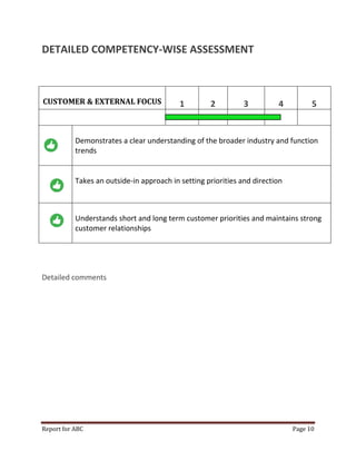 Virtual assessment centre sample report | PDF